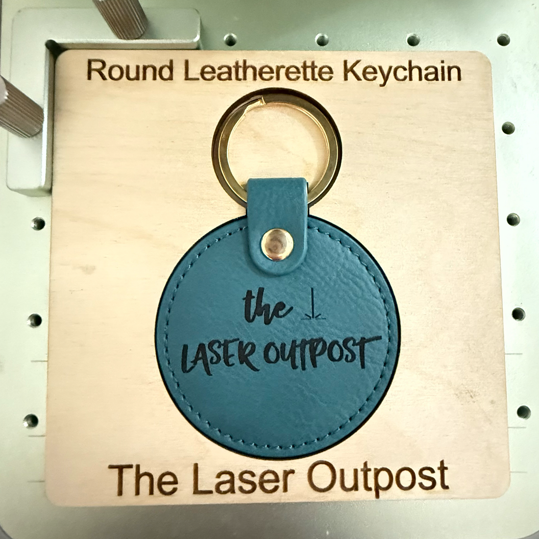 Round Leatherette Keychain jig SVG file – The Laser Outpost