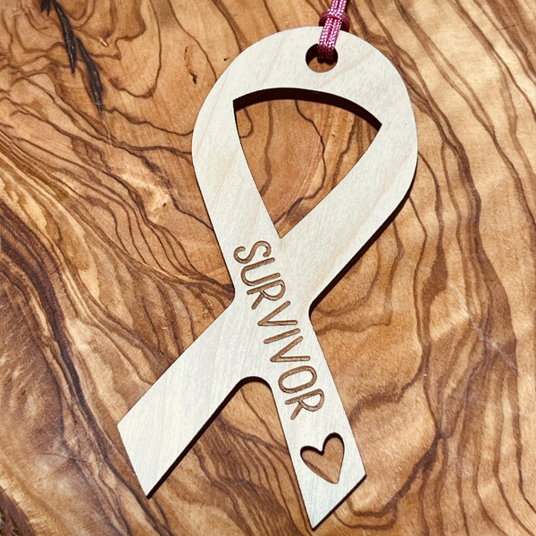 Cancer survivor ribbon ornament digital file – The Laser Outpost