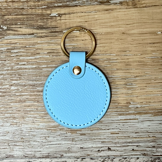 Round Leatherette Keychain/bag tag engraving blank – The Laser Outpost