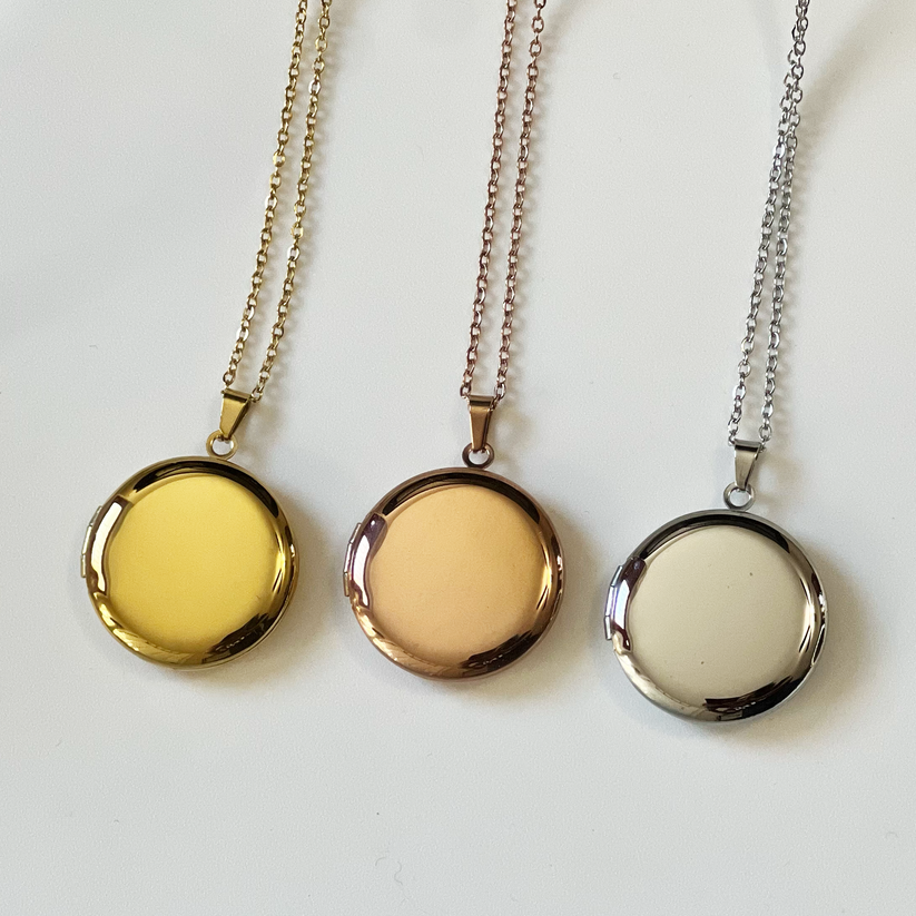 Round locket engraving blank – The Laser Outpost